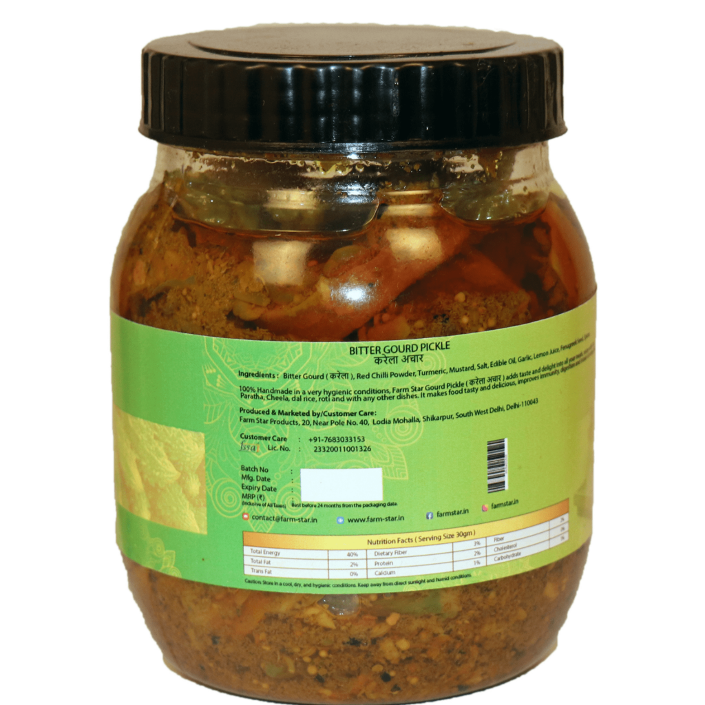 Bitter Gourd Pickle | करेला अचार ( 500gram) | Farm-Star