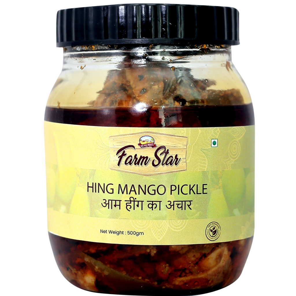Hing Mango Pickle – Aam Hing ka Achar (500gm) | Farm-Star