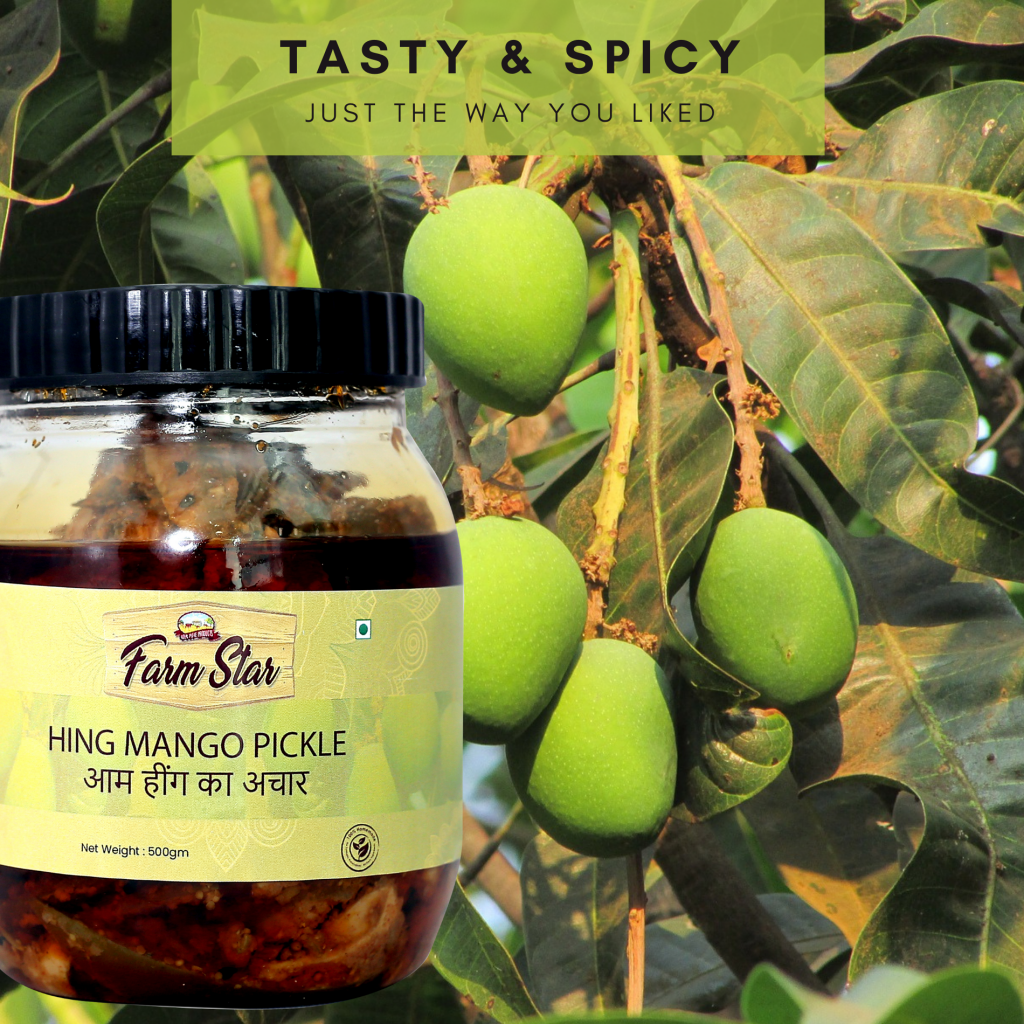 Hing Mango Pickle – Aam Hing ka Achar (500gm) | Farm-Star