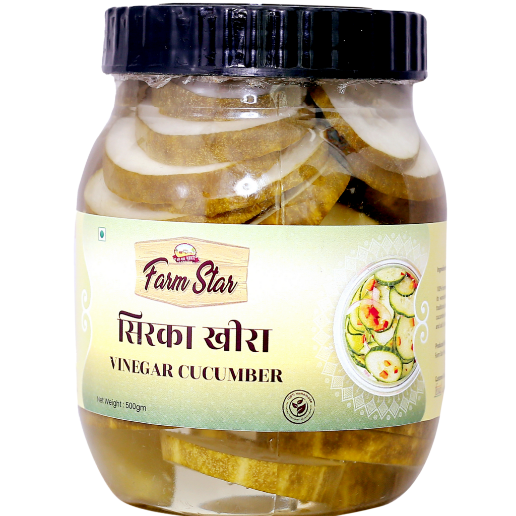 Vinegar Cucumber – Sirka Kheera | 100% Fresh & Homemade (500gm) | Farm-Star