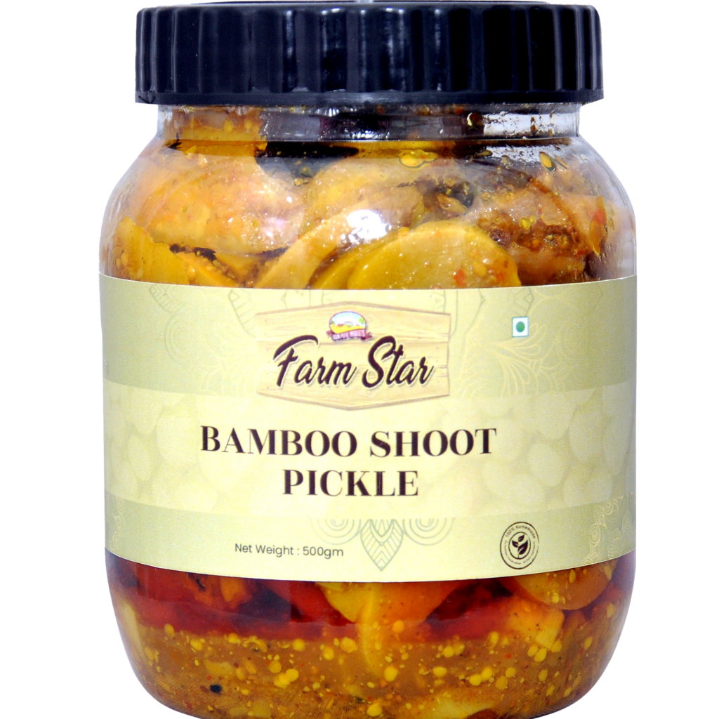 BAMBOO SHOOT PICKLE | 100% Fresh & Homemade (500gm) | Farm-Star