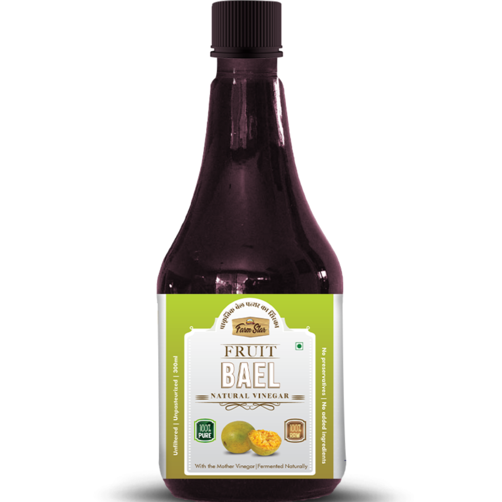 Bael Pathar Natural Vinegar | Fermented, Raw, Unfiltered (300ml) | Farm ...