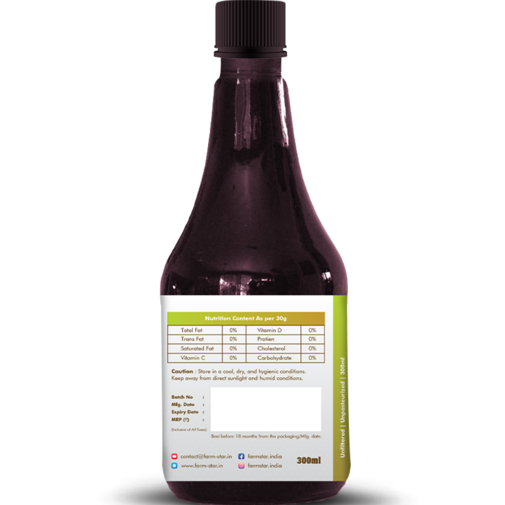 Bael Pathar Natural Vinegar | Fermented, Raw, Unfiltered (300ml) | Farm ...