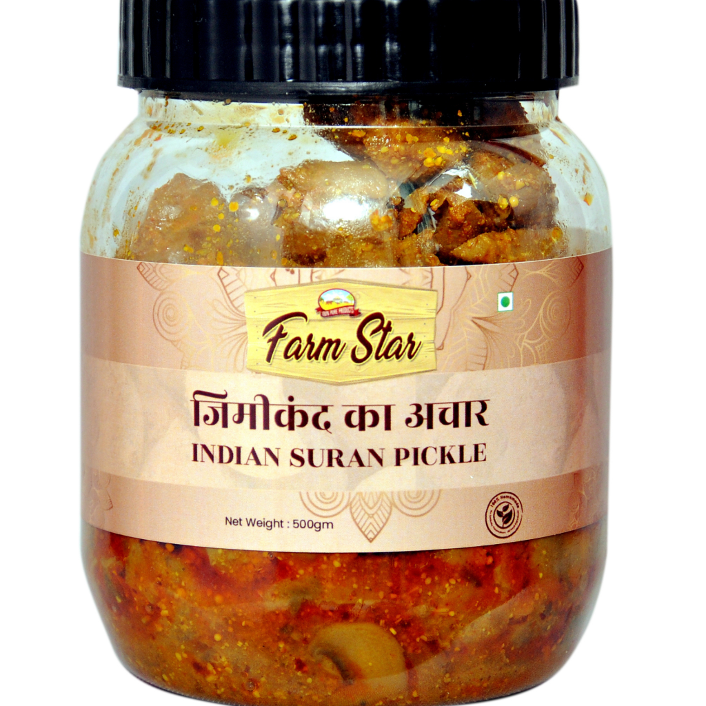 INDIAN YAM JIMIKAND PICKLE – 100% FRESH & HOMEMADE (500gm) | Farm-Star